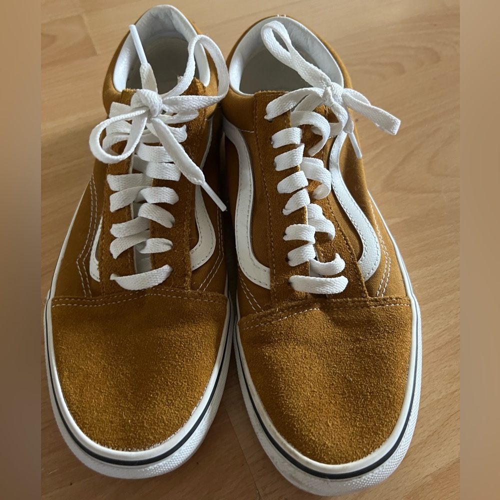 Vans Suede Mustard Yellow / Brown Shoes - Gem